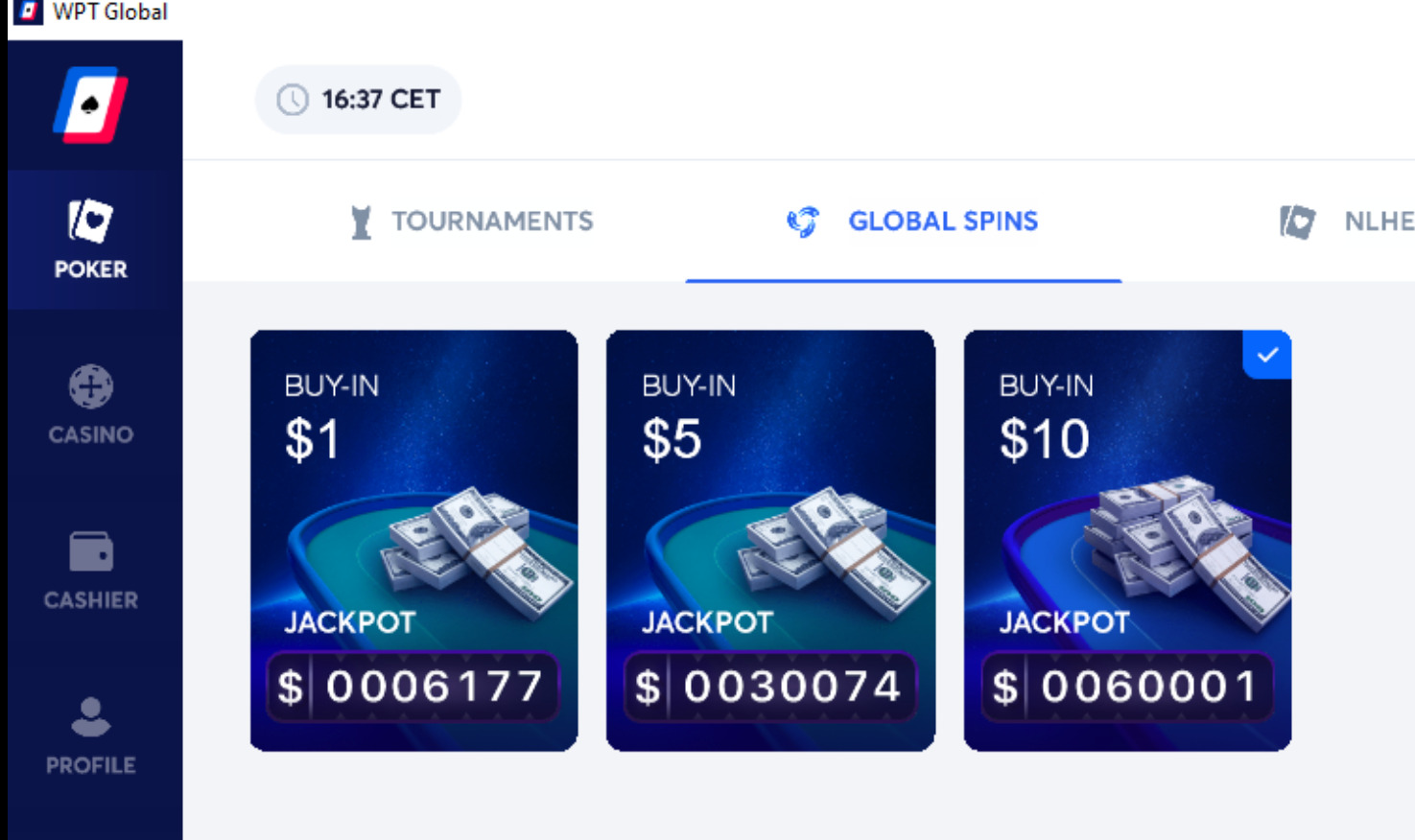 WPT Global adds exciting Global Spins Jackpot Spin & Gos